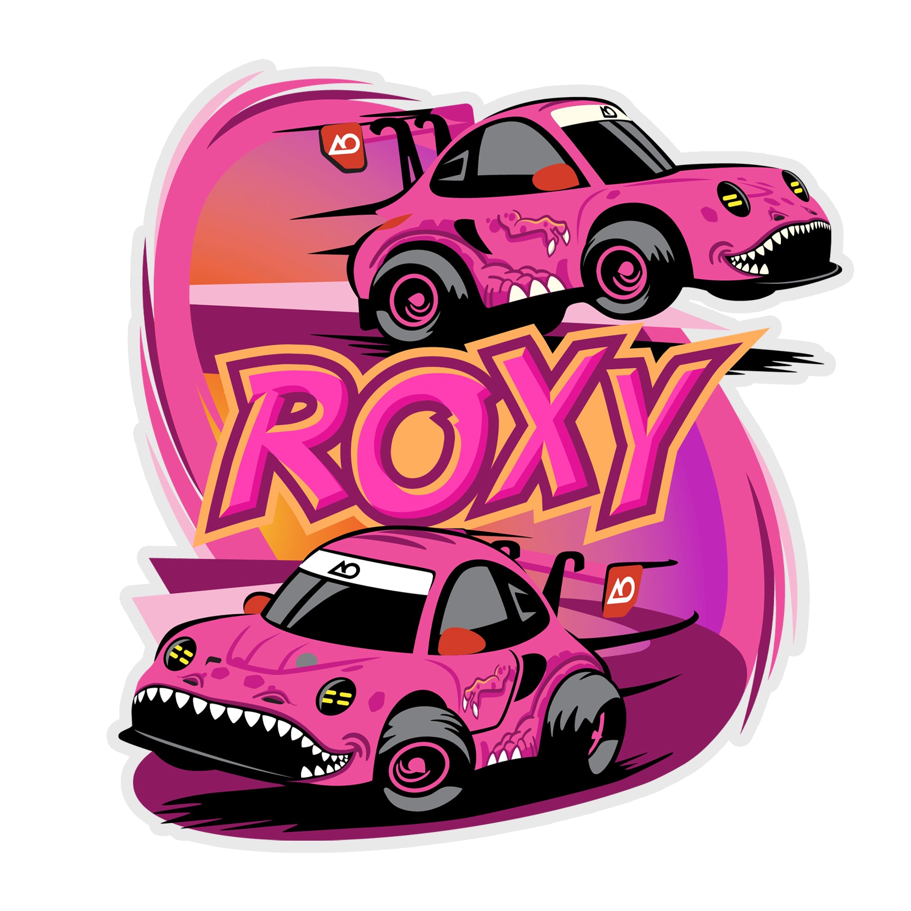 Roxy Car Sticker – AO Racing